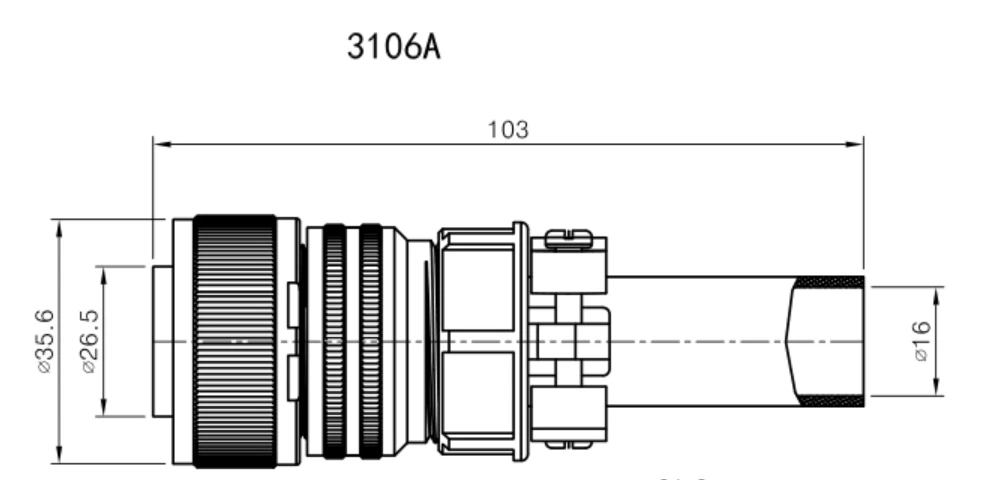 Ms 3106a 22-22 S 4 핀 와이어 케이블 원형 커넥터 - Buy 와이어 케이블 원형 커넥터,4 핀 와이어 커넥터 ...