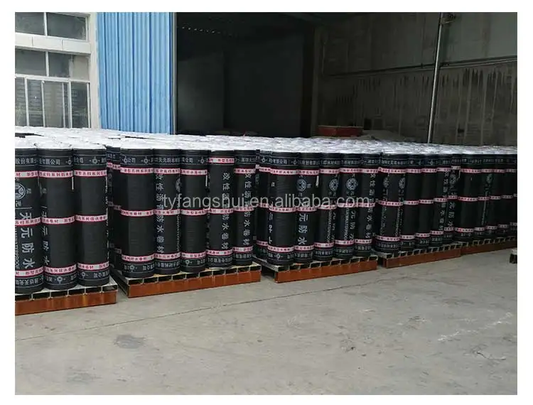 Black Color Sbs Modified Bitumen Waterproof Membrane Grey Mineral ...
