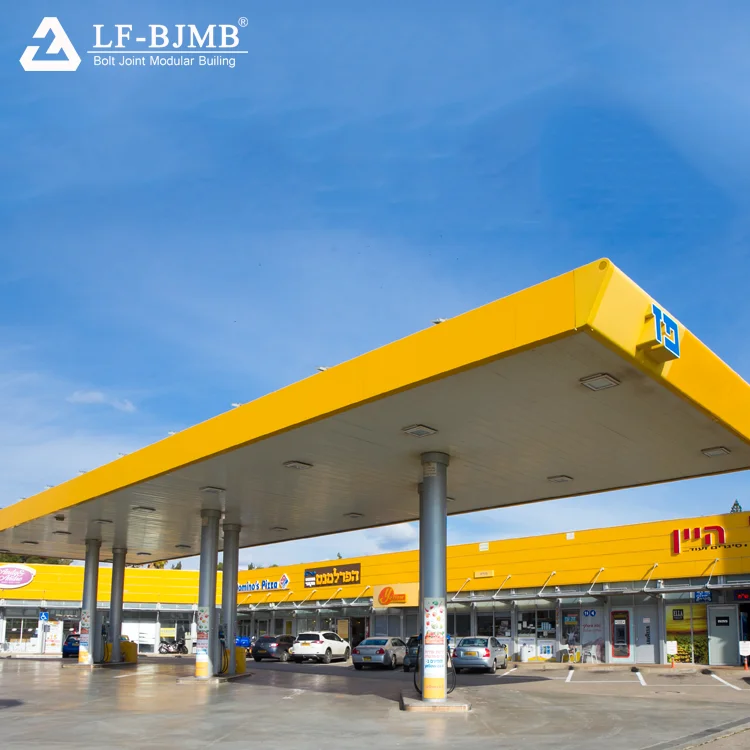 Durable Steel Canopy for Petrol Stations - Quick Install
