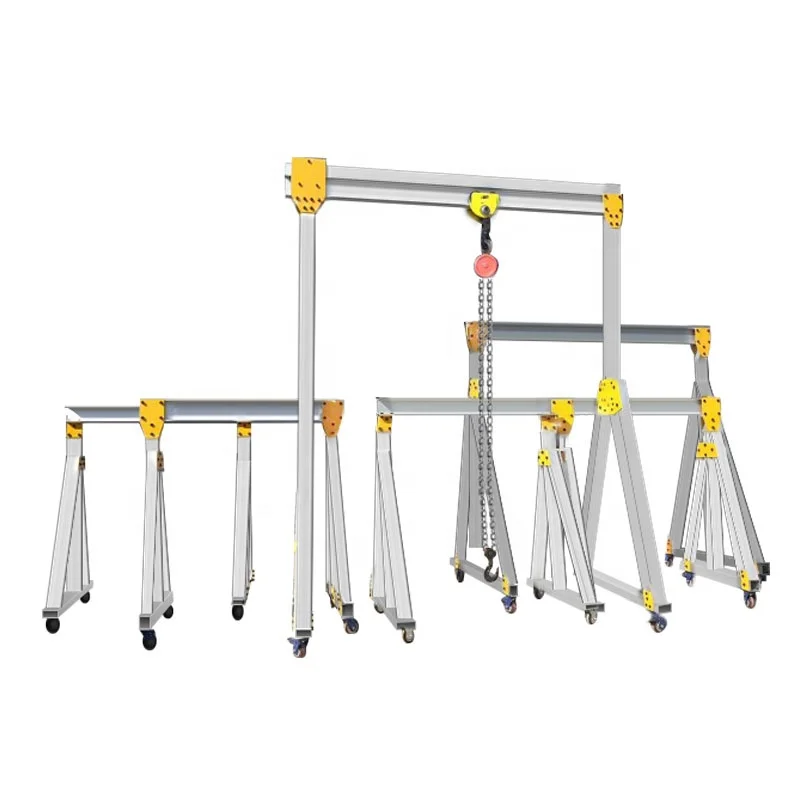 500kg 1000kg 2000kg Folding Aluminum Alloy Mini Small Gantry Crane ...