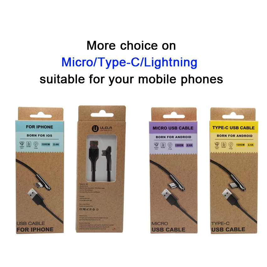 New Design With Retail Package 12pcs Pdq Display Micro Usb Cable Quick ...