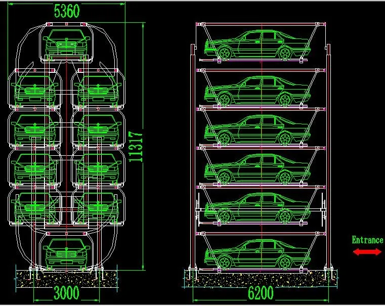 Vertical Rotary Parking System - Smart & Efficient