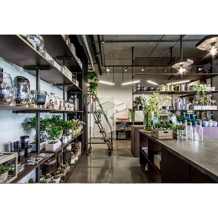 Unique Flower Shop Interior Design - Custom Display Racks