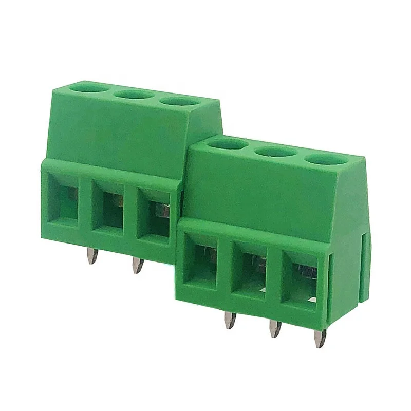 Pcb Clamp Rising Brass Cage 5.0mm 2p 3p 5.08mm 5.0mm Screw Terminal ...