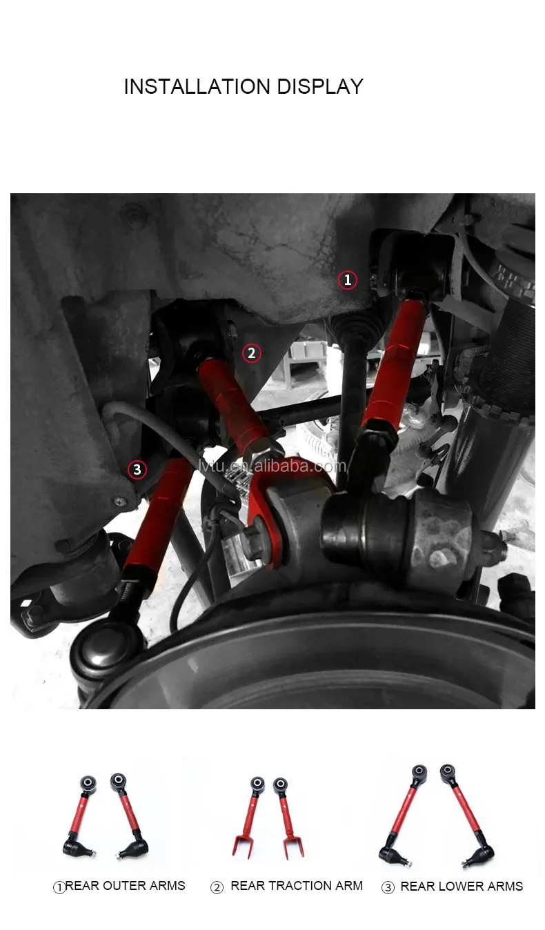 Adjustable Rear Camber Arms Suspension Kits For Lexus Is250/is300 Gs250 ...