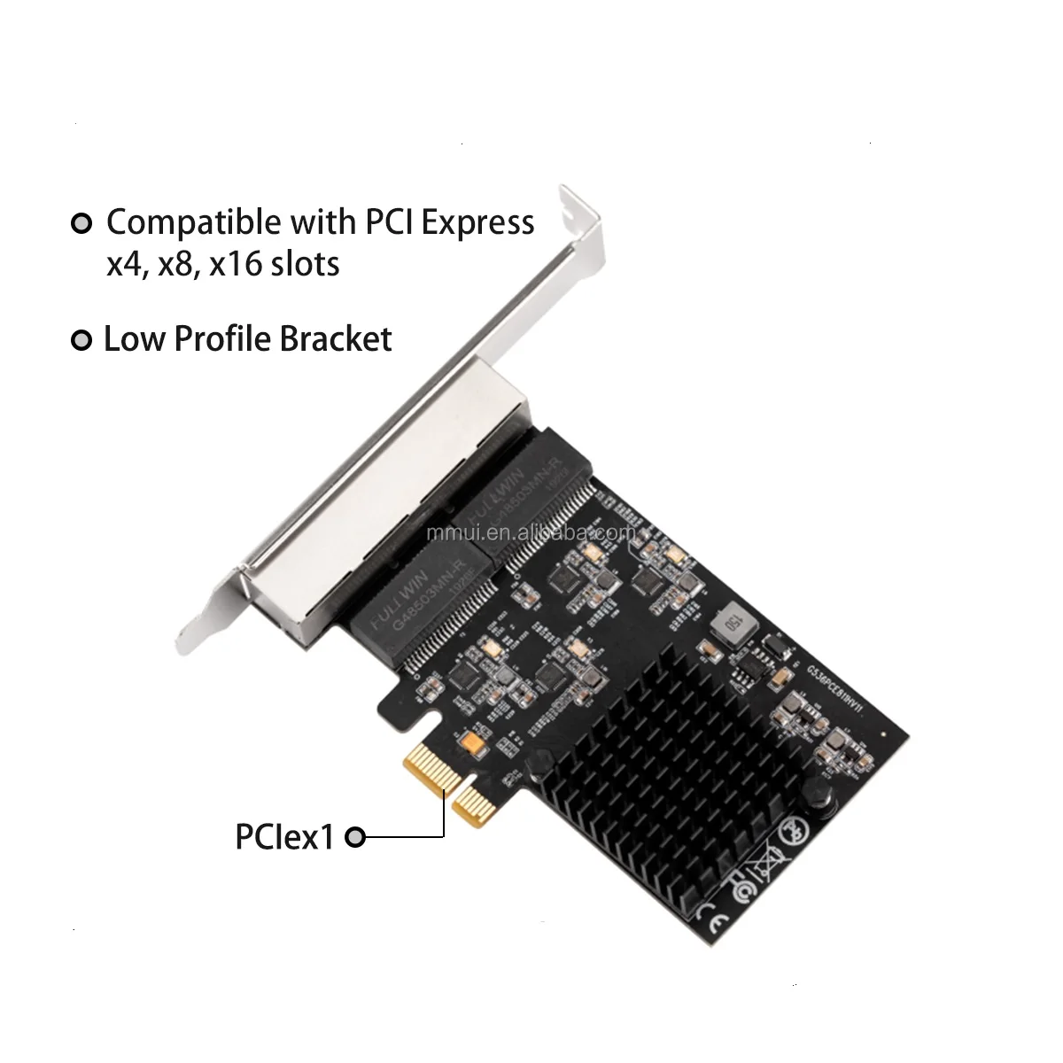 Lan Realtek Pci Express Gigabit Ethernet Adapter Pcie 4 Ports Network ...