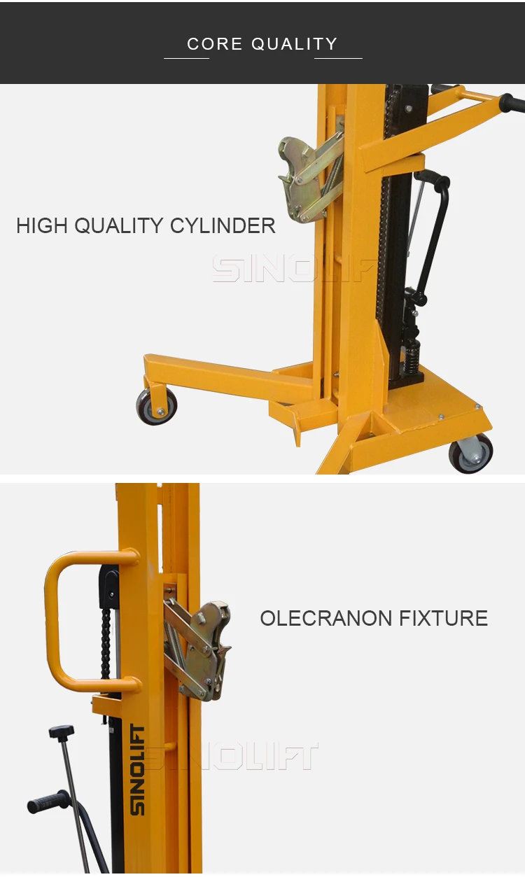 SINOLIFT DTF450 Hand Hydraulic Rotating Oil Drum Lifter
