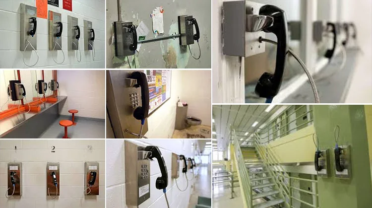 Stainless Steel Jail Telephone - Campus Public Wall Mounted