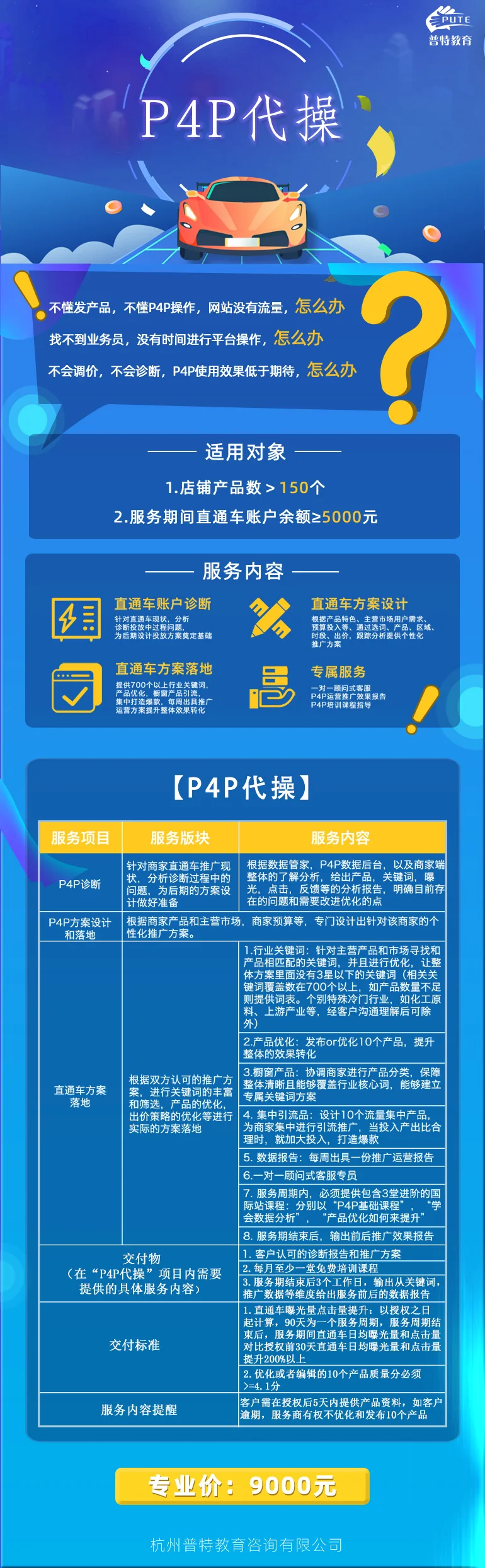 P4P代操——普特教育 – 阿里巴巴外贸服务市场 – 外贸服务平台