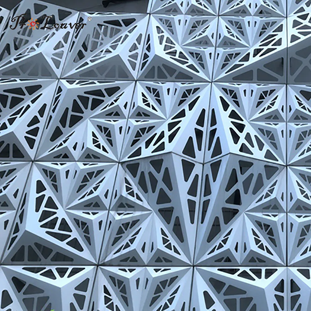 Solid Wall Cladding Metal Facade 3d Aluminium Cladding Panel For ...