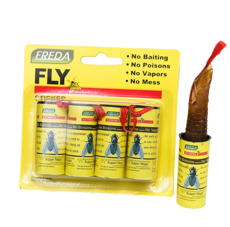 New Design Fly Glue Trap - Sticky Flies Catcher Ribbons