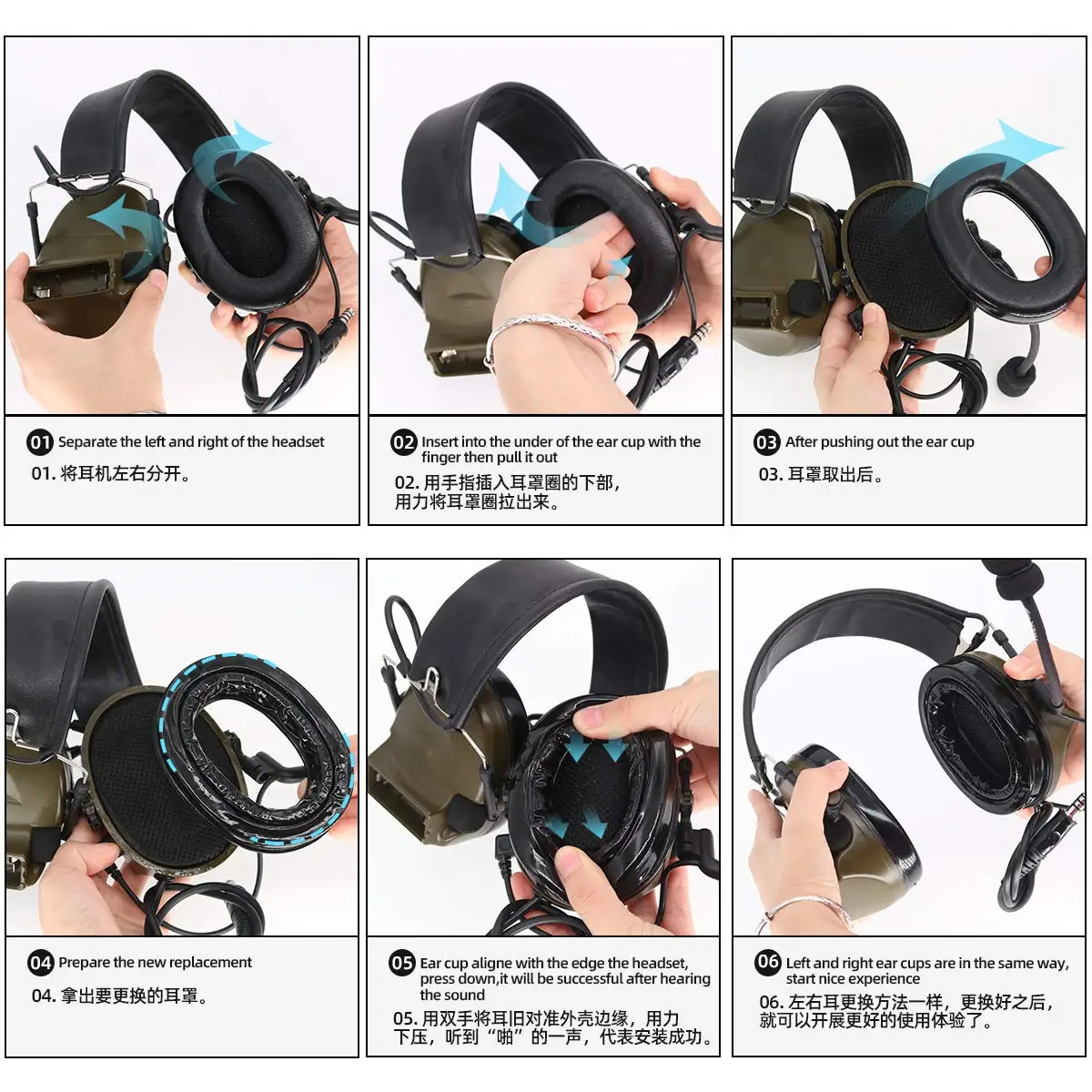 Camelback Gel Ear Seals Sealing Rings Hy80,Comfort Replacement Earmuff ...