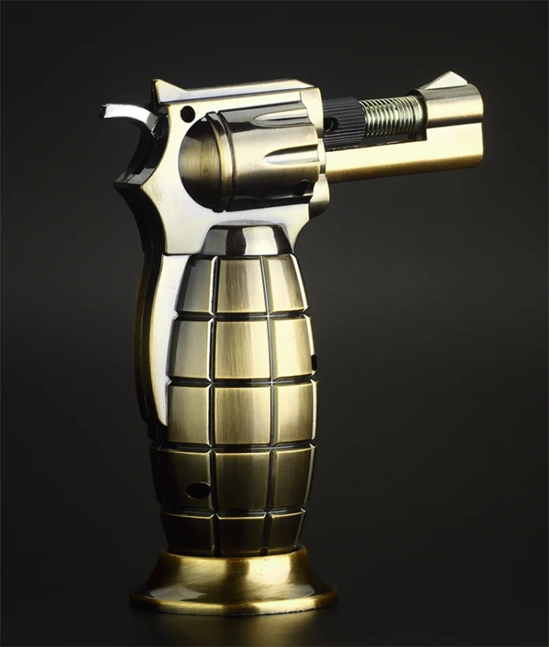 Hot-selling Hand Grenade Direct Impact Windproof Spray Gun Lighter ...