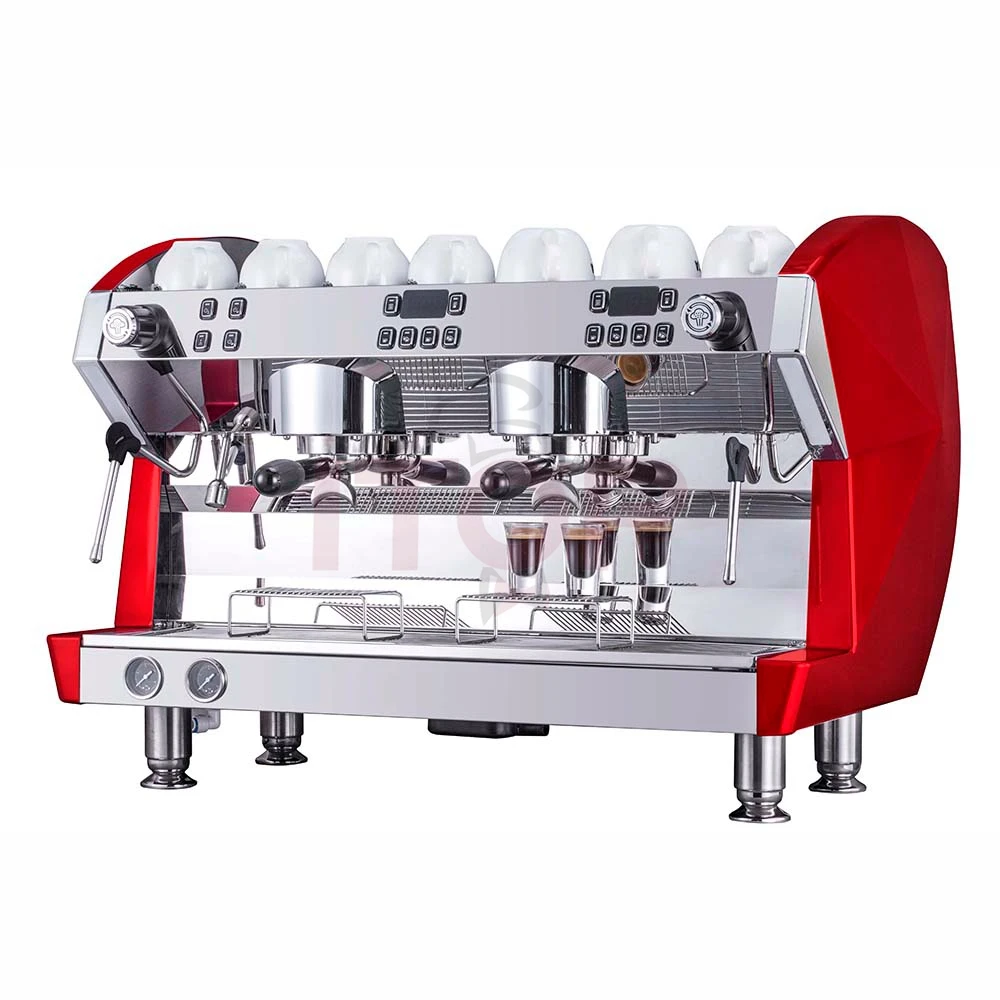 Commercial Espresso Coffee Machine Cappuccino Coffee Maker Double Group ...