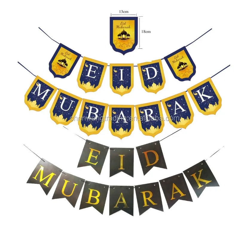 4M Blue Paper Garland Star Moon String Banners Wedding Banner for Party ...