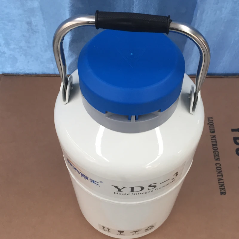 China Vacuum Liquid Nitrogen Container 3 Liter Manufacturers Cryogenic Portable Semen Container ...