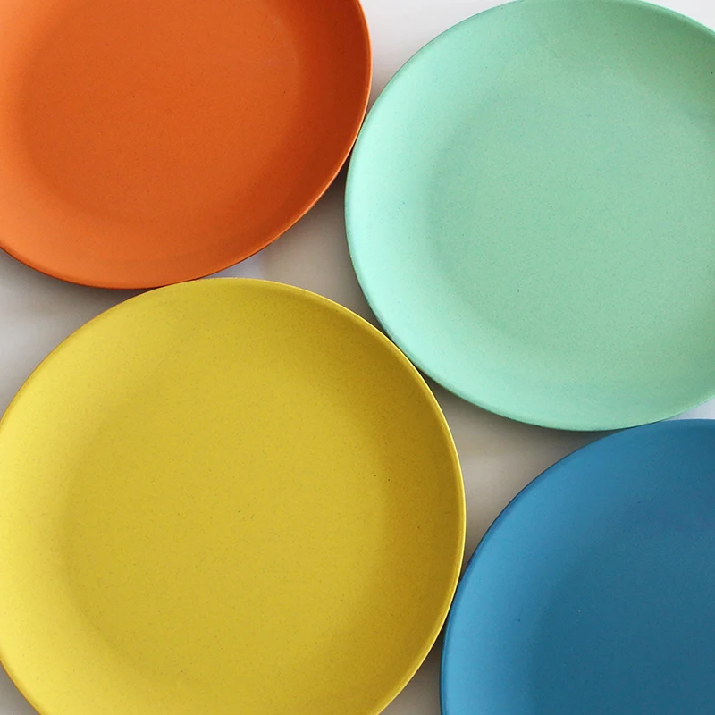 Pla(poly Lactic Acid) Plate/pla+bamboo Fiber Plate Kids Dinner Dishes ...