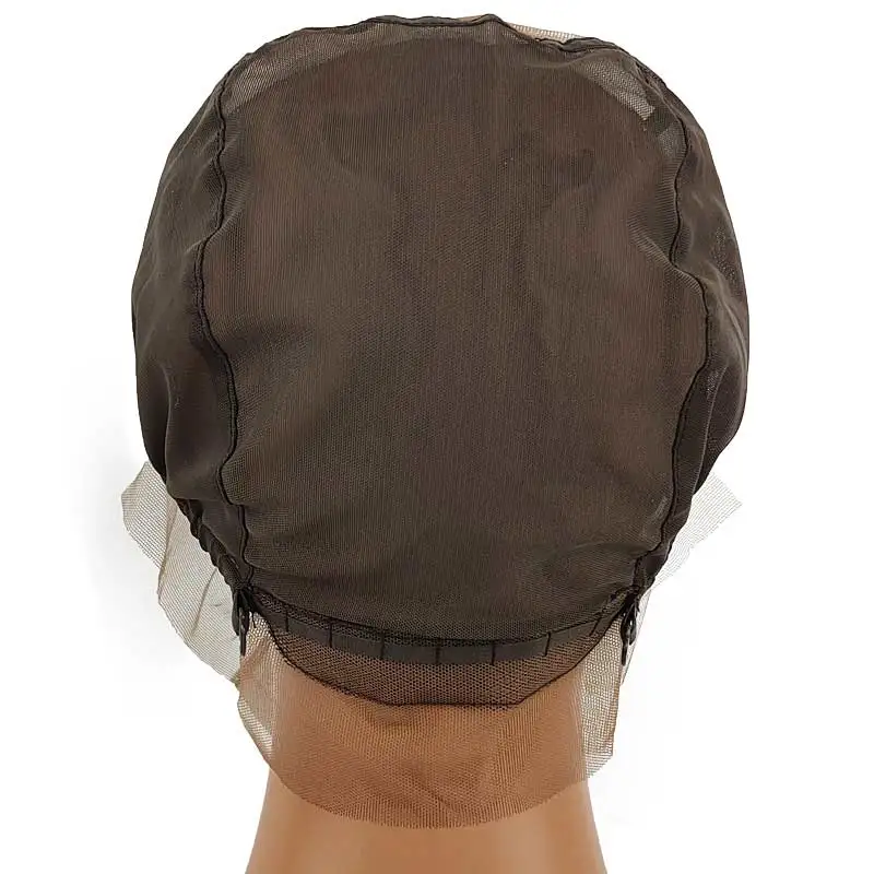 360 Full Lace Frontal Wig Cap - Adjustable Strap & Closure