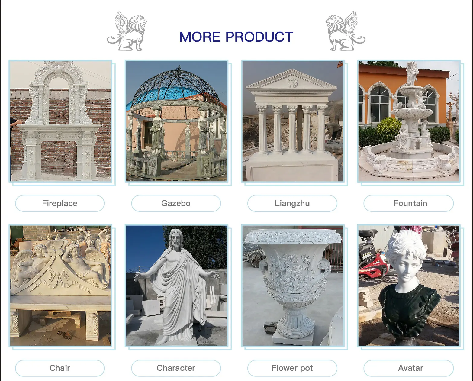 BLVE Marble Gazebo - Luxury Outdoor Roman Pillar Pavilion