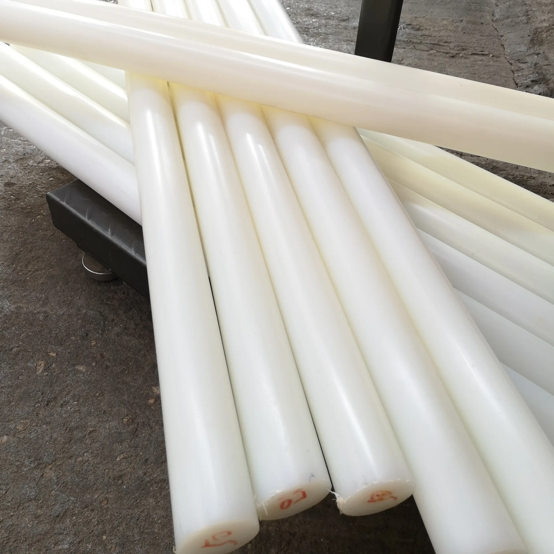 White Natural PA6 Nylon Rod - Durable and Versatile