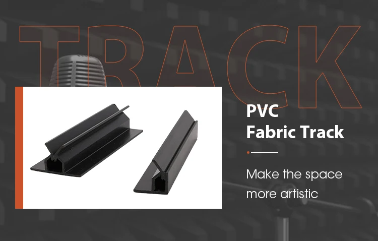 Fabric Acoustic Panels with PVC Track System for Cinema