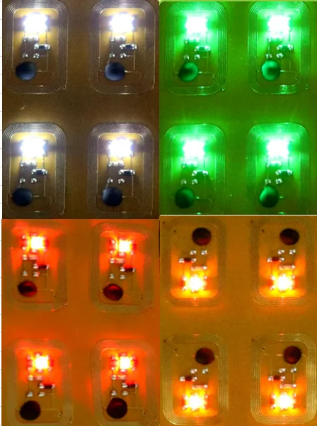 13.56MHz NFC Nail LED Sticker with RFID Chip for DIY Art & Events - OEM