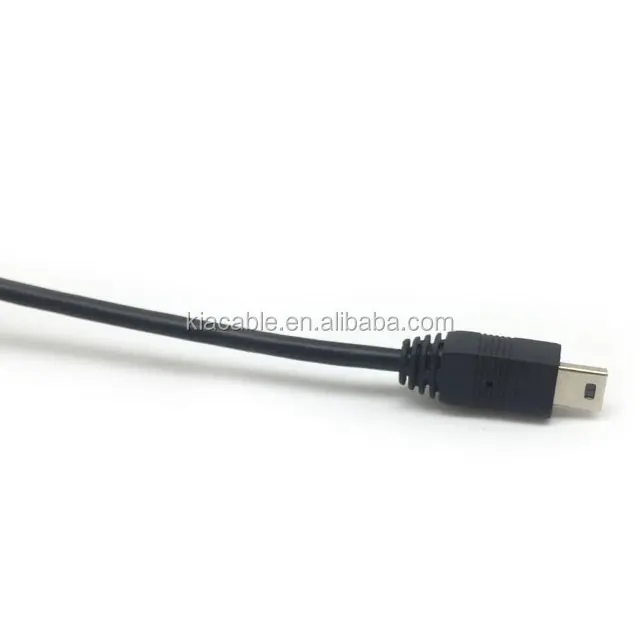 Mini USB 5pin Male to USB a Female Panel Mount Cable