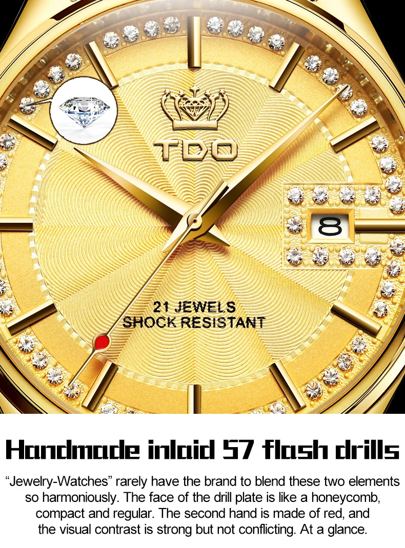 Luxury Japanese Automatic Wrist Watches Men Oem Brand Custom Logo Gold ...