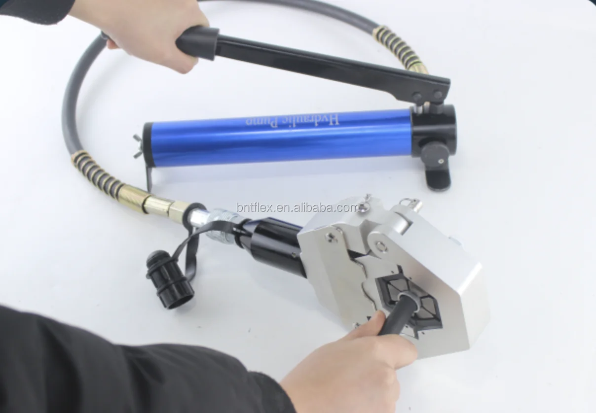 Auto A/c Hose Hydra-crimper For Dn8 To Dn16 Rubber Hose Repair Air Conditioner Pipes Manual ...