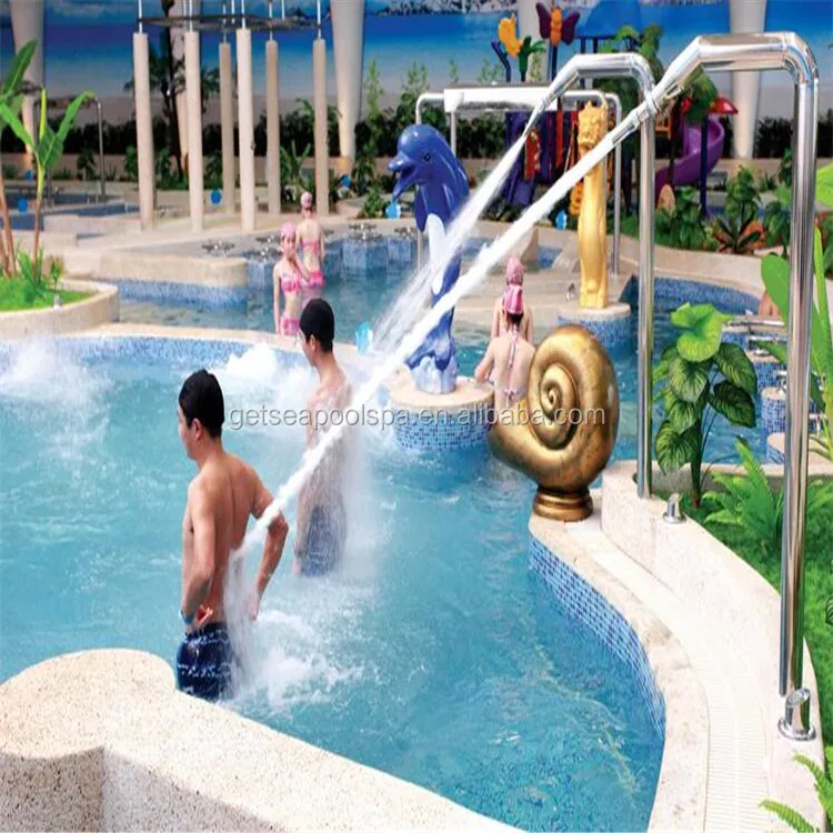Fun and Safety at Water Park Swimming Pool - Children's Play Mushroom ...