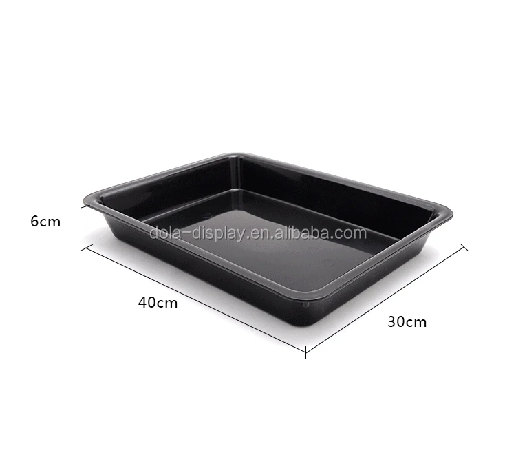 Supermarket Recyclable Fresh Butchery Thermoformed PP Plastic Black ...