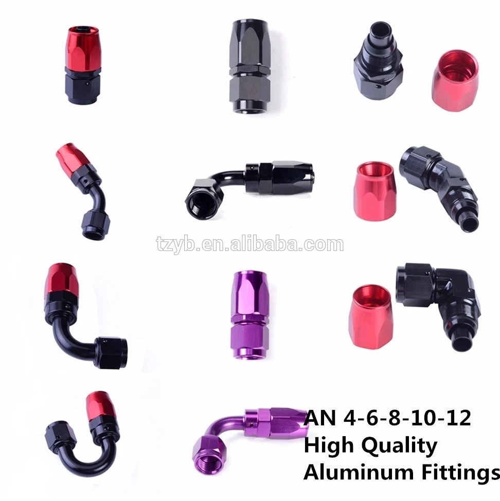 Racing AN4 AN6 AN8 AN10 AN12 Hose Oil Fuel Adapter Auto Parts