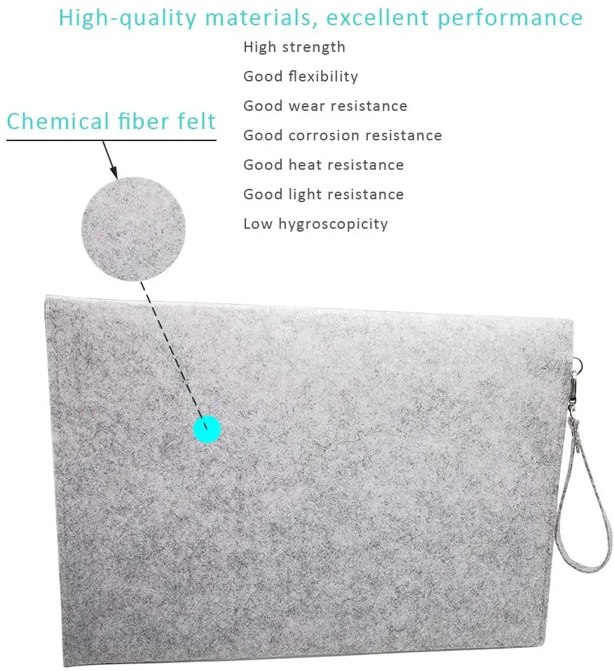 Felt File Folders-a4 Size Felt Document File Folder Fashionable Pocket ...