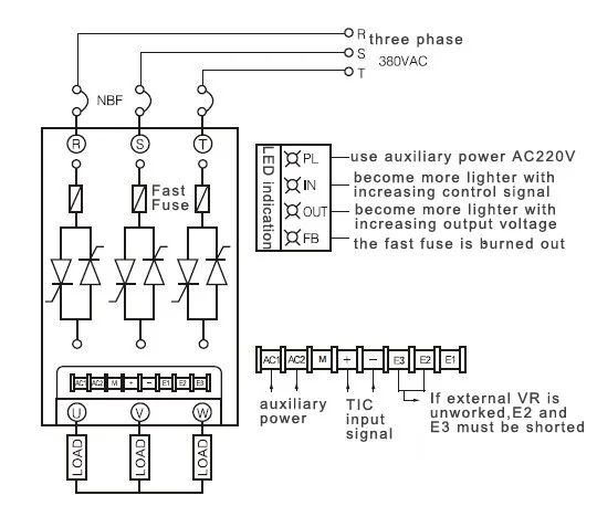 Zero Crossing SCR Three Phase Power Regulators FUSCR-150LA-ZQ
