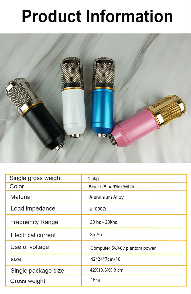 Video Recording Studio Condenser Live Microphone - Buy Conderser ...