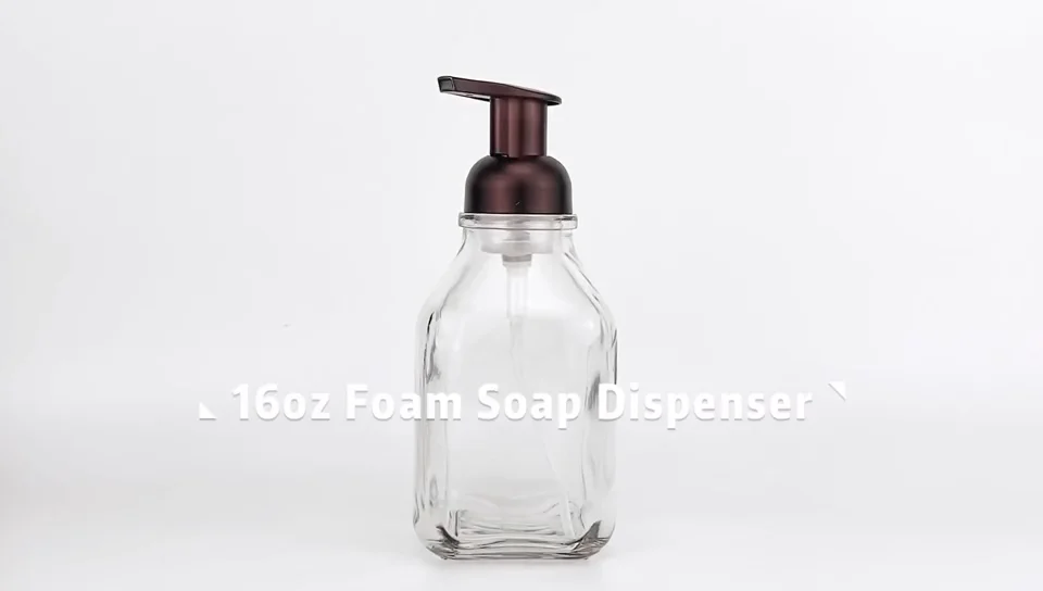 New Style 500ml Square Foaming Soap Pump Bottle Foaming Pump Pet Bottle ...