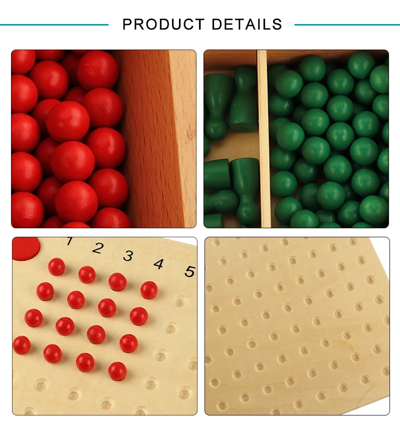 Montessori Multiplication & Division Bead Board - CANSMARTER