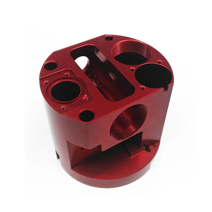 Custom Aerospace Red Anodized Aluminum Electronic 5 Axis Cnc Parts For ...