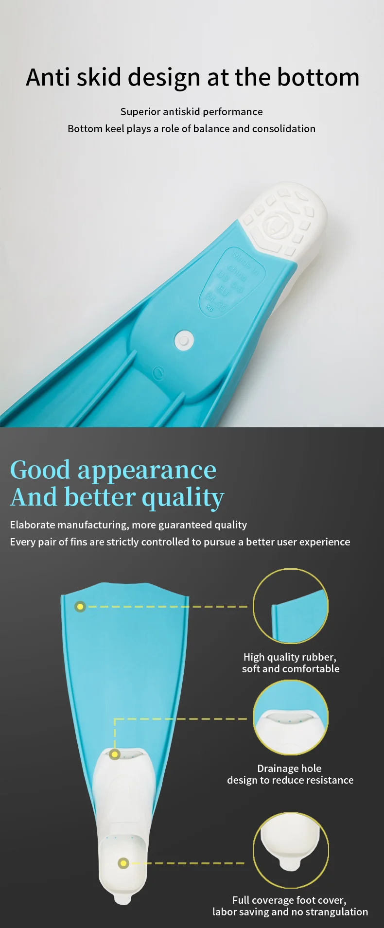 New Arrival Floating Swim Fins - Deep Diving Adult Fins