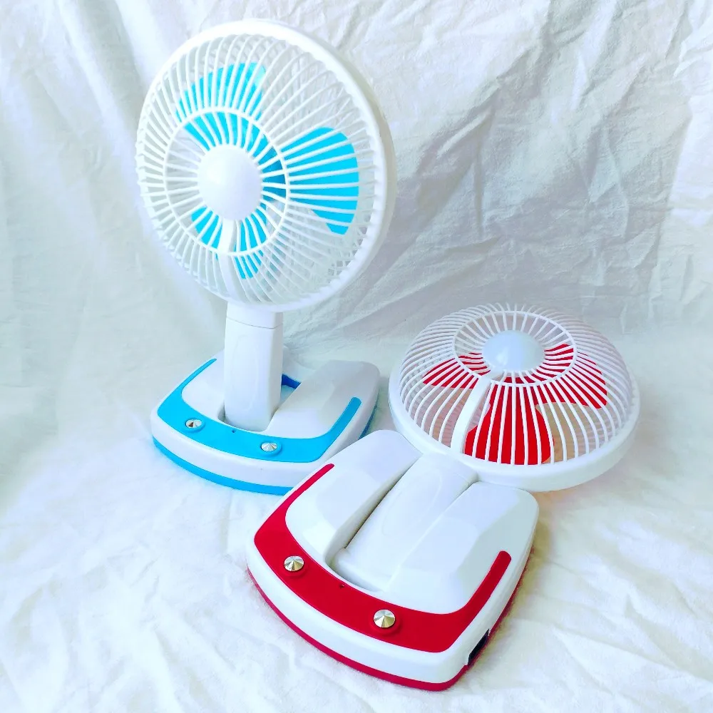19led Portable Mini Fan With Light Foldable Rechargeable Fan Light ...