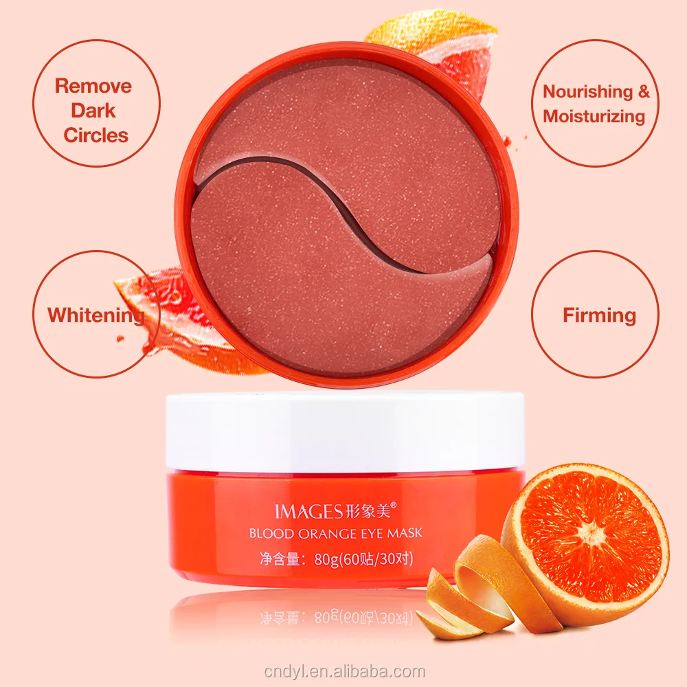 Blood Orange 60pcs Eye Mask Collagen Gel Eye Patches Under Eye Pad Dark ...