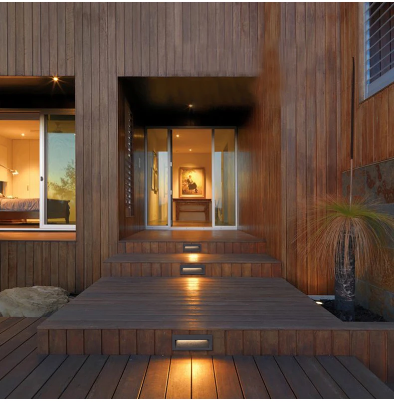 86 Box Embedded Footlights Outdoor Led Square Walkway Stair Step Lights ...