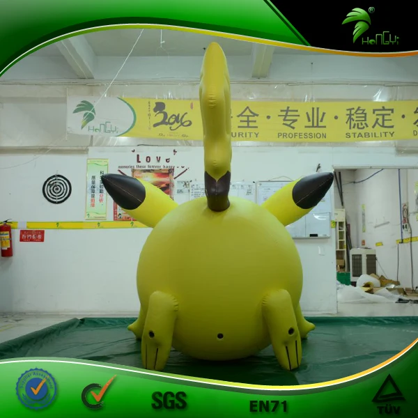 Customize Giant Helium Inflatable Pikachu Cartoon Mascot