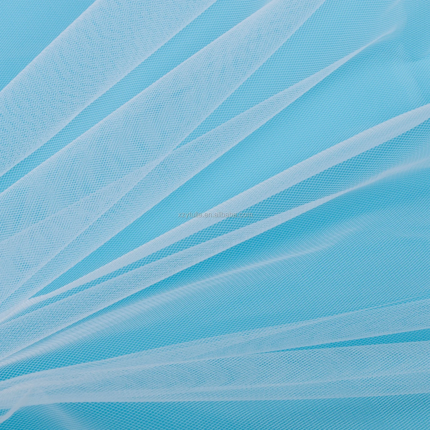Polyester Bridal White Tulle Fabric Wedding Dress Stiff Tulle Rolls ...