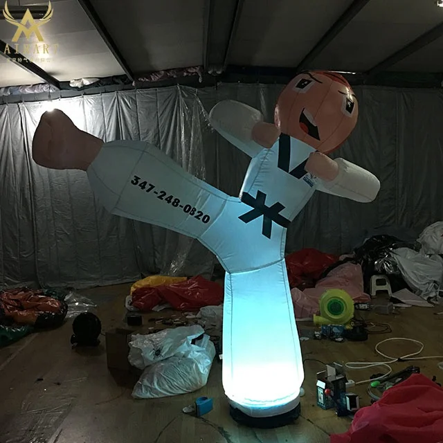 Custom Made Kids Attractive Cartoon Karate Advertising Inflatable