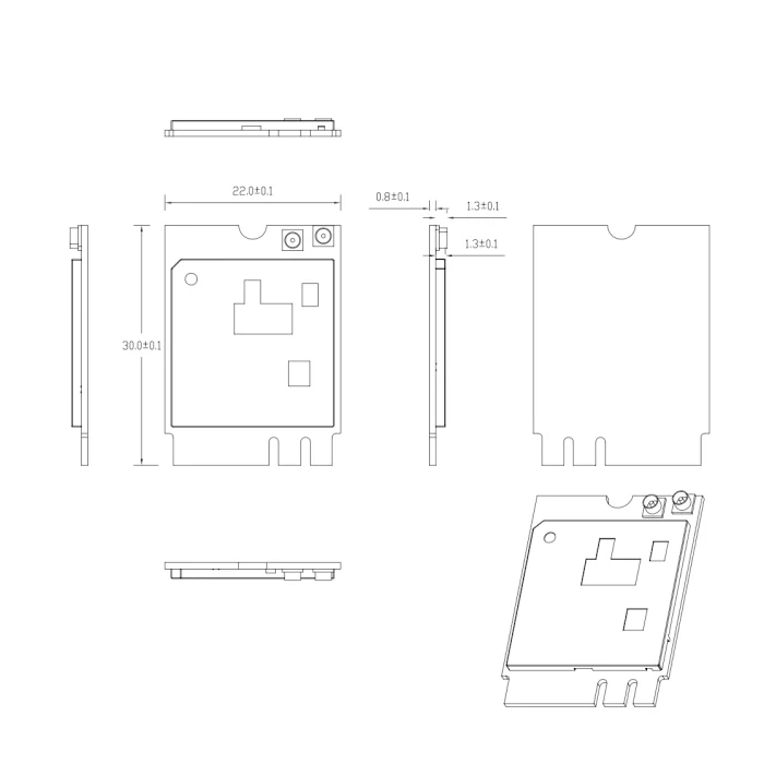 QCA6174A-5 WLT674 Dual Band+ble Wifi Module - 867mbps Speed