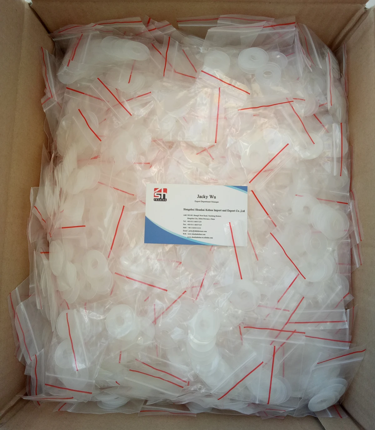 Nylon PA66 Flat Washers - Clear Plastic Washers for General Industry