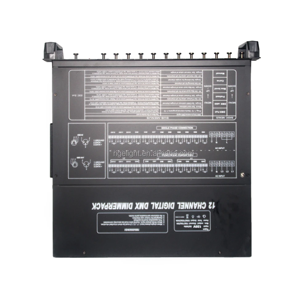 12CH Digital Dimmer Pack 4kW/Channel DMX Controller - 12 Channel ...
