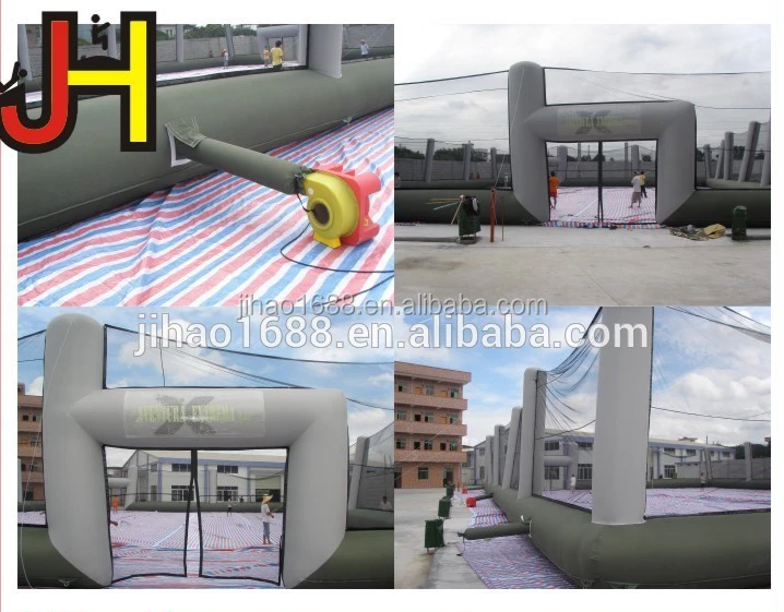 Large Inflatable Paintball Netting Arena Inflatable Paintball Field for ...