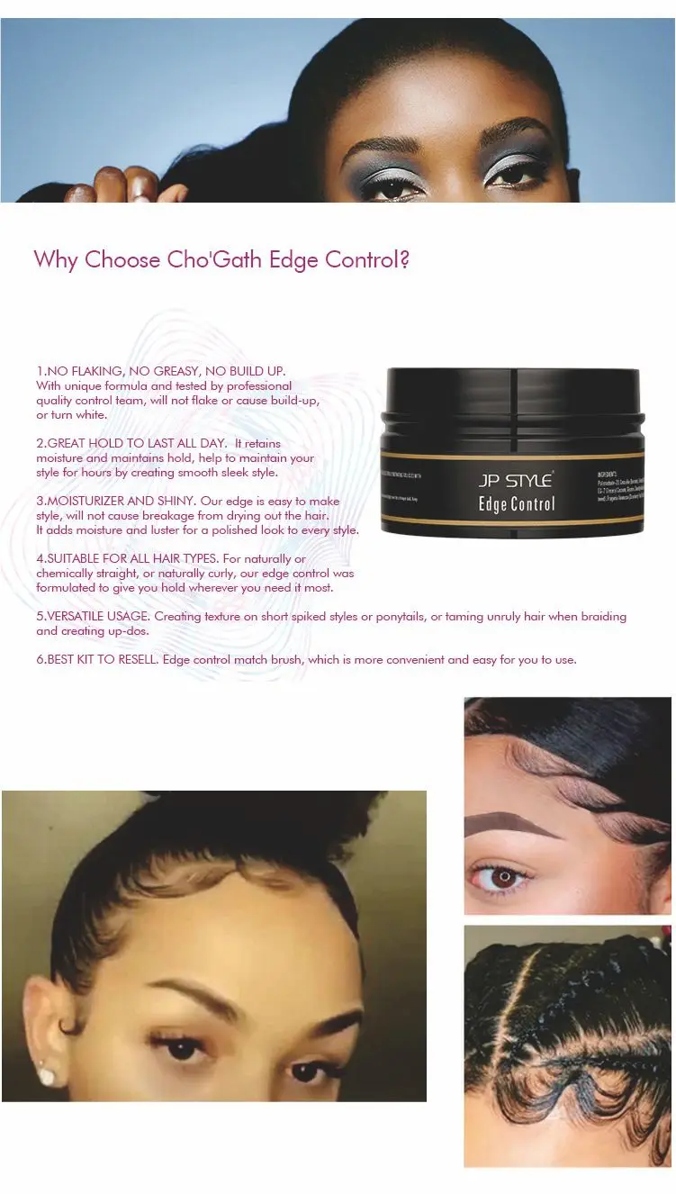 24 Hour Hair Braiding Edge Control Super Strong Hold And Baby Hair ...